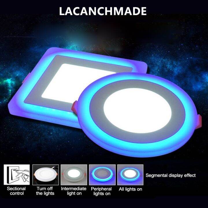 LED Tri color pin light ceiling Recessed downlight drive tricolor ...