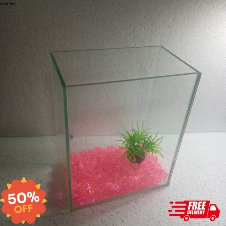 AM ตู้ปลาสวยงาม ตู้ปลา โหลปลา ขนาด 3x5x6 นิ้ว กระจกหนา 3 มิลลิเมตร โหล ...
