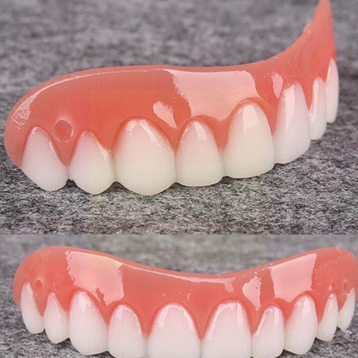 Upper False Teeth Silicone Fake Teeth Simulation Braces Bleaching ...