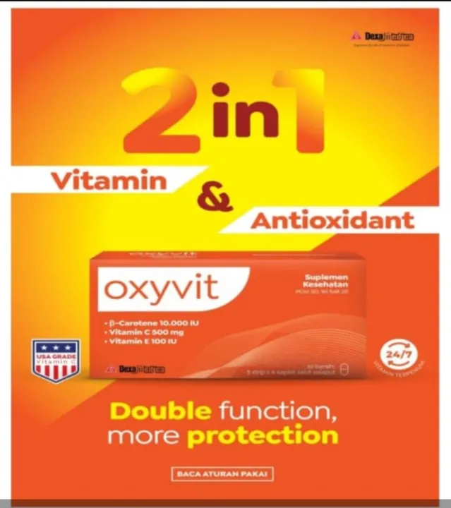 Oxyvit Vitamin C Suplemen Daya Tahan Tubuh Per Box 5 Strip / 30 Tablet ...