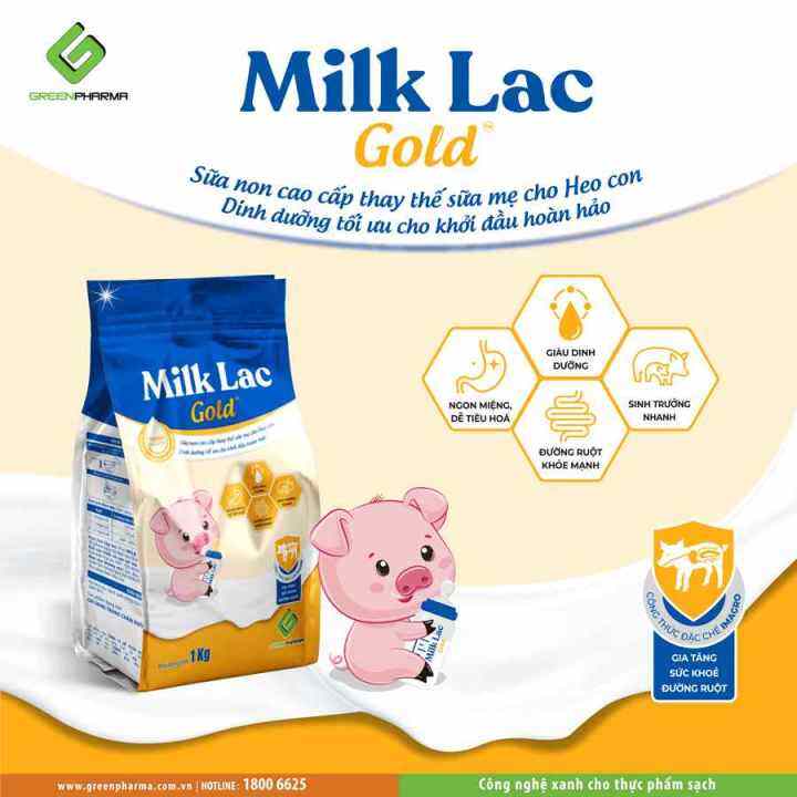 Milk lac gold - sữa cho chó, mèo, lợn, heo con/sữa non thay thế sữa mẹ ...