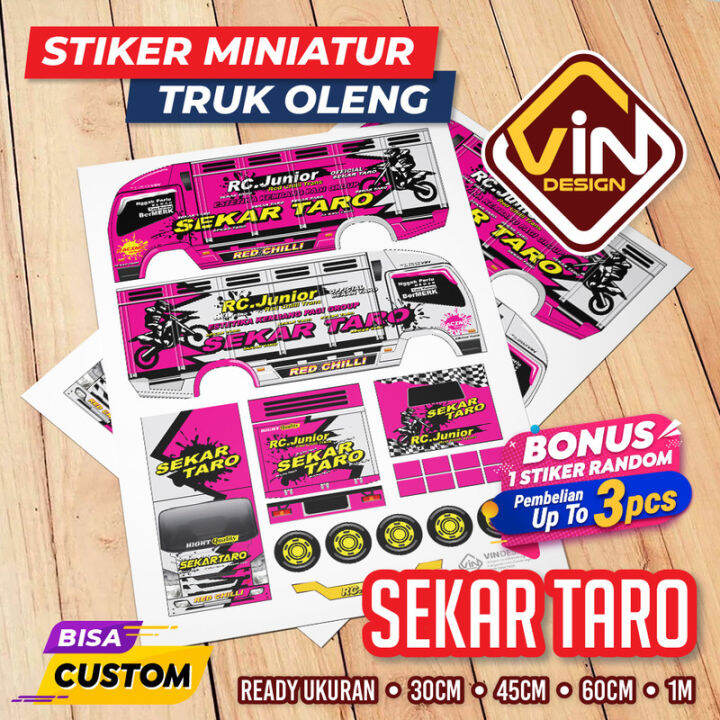 STIKER MINIATUR TRUK / SEKARTARO / POLA STICKER MINIATUR TRUCK OLENG ...