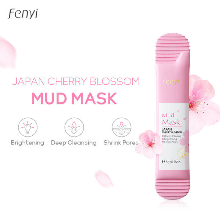Fenyi Japan Cherry Blossom Mud Mask Balance Oil Secretion 5gx20pcs ...