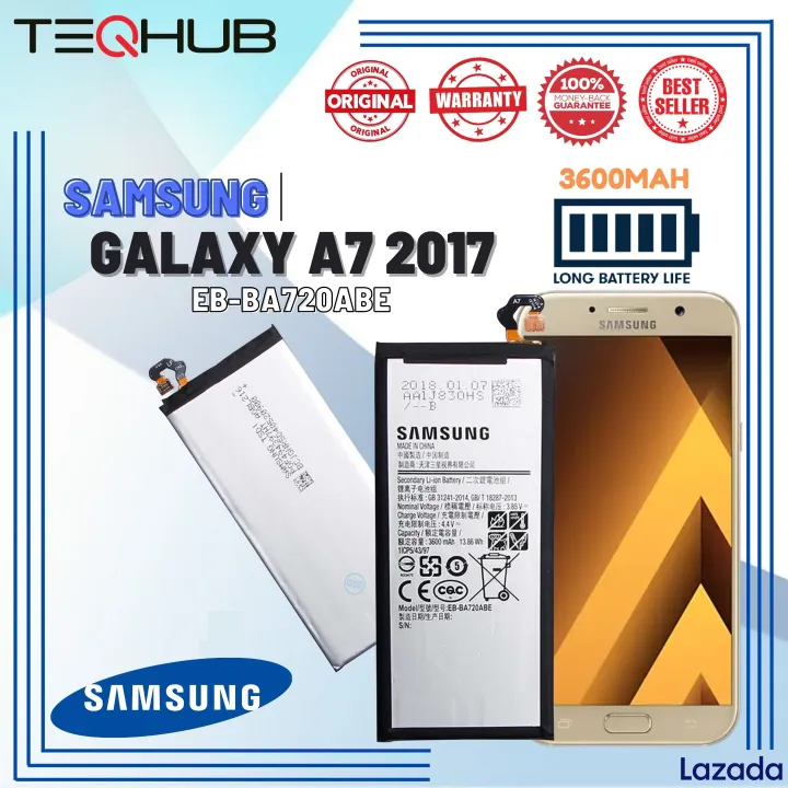 ORIGINAL Samsung Galaxy A7 2017 Battery, Fit SM-A720, (3600mAh) Model ...