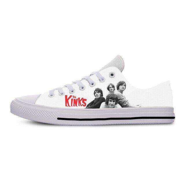 👞👞 The Rock band Low Top Sneakers Kinks Mens Womens Teenager Casual ...