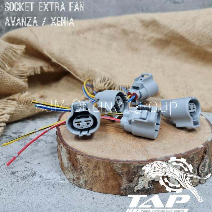 SOCKET SOKET MOTOR EXTRA FAN RADIATOR AVANZA XENIA RUSH TERIOS GRANMAX ...