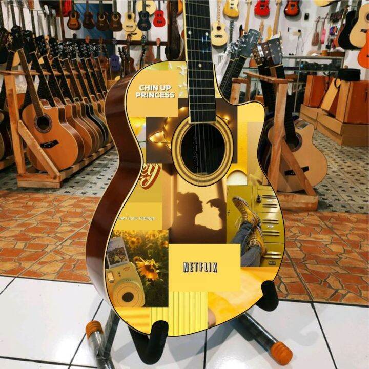 Stiker Gitar Akustik Keren YELLOW STETHIC 1/ Sticker Gitar Aesthetic ...