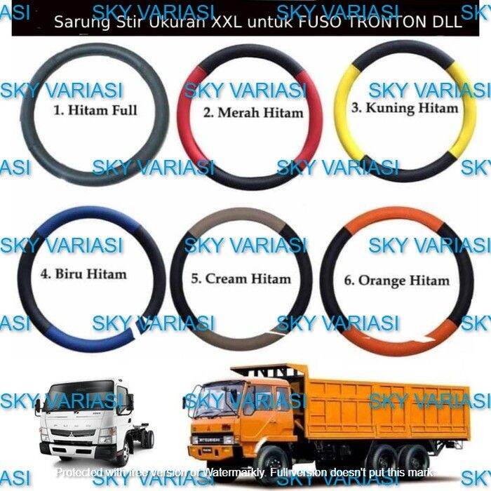 Sarung Stir Setir Mobil BUS Besar Truck Fuso Tronton Ukuran XXL ...