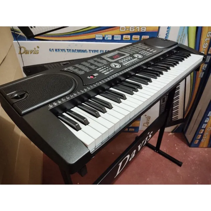 Davis D-619 61Key Piano with Keyboard Stand | Lazada PH