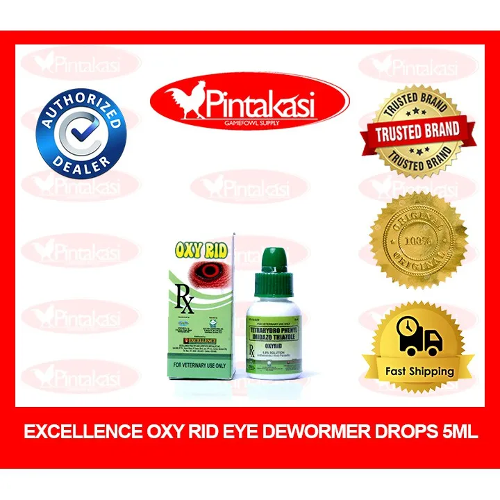 Excellence Oxyrid 5mL Eye Drop 6.8% Solution Anthelmintic / Anti ...