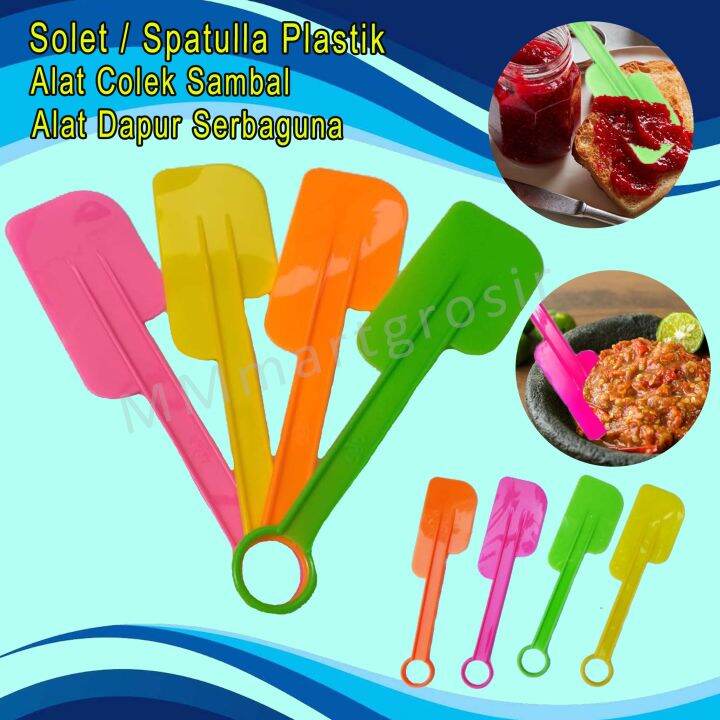 Solet / Spatulla Plastik / Alat Colek Sambal / Alat Dapur Serbaguna ...