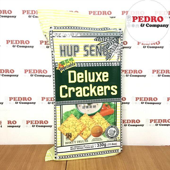 hup seng deluxe cracker biskuit 330 gram - biscuit vegetable | Lazada ...