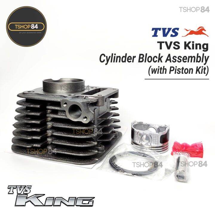 TVS King Cylinder Block with Piston Kit #38 | Lazada PH