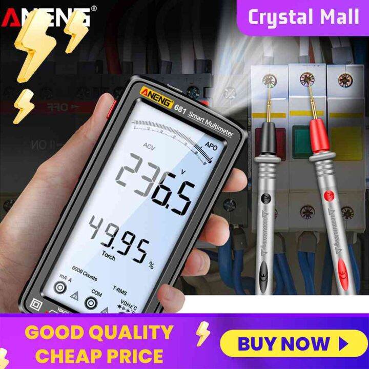Smart Digital Multimeter Anti-burn Electrical Capacitance Meter 6000 ...