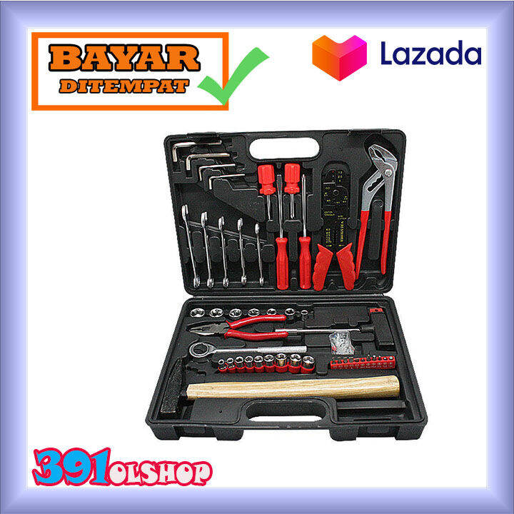 Obeng Set Peralatan Pertukangan 100 pcs Tool Kit Lengkap + Koper ...