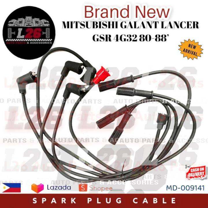 Mitsubishi Galant, Lancer GSR 4G32 Spark Plug Cable 80-88 MD-009141 402 ...