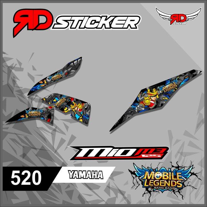 Sticker Striping mio m3 (520) - decal Stiker setriping Variasi List ...