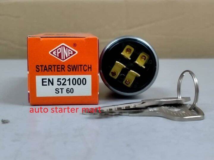 EN521000 ORIGINAL EPINA DENKI HEAVY DUTY KEY SWITCH 4PIN(ST-60) FOR USE ...