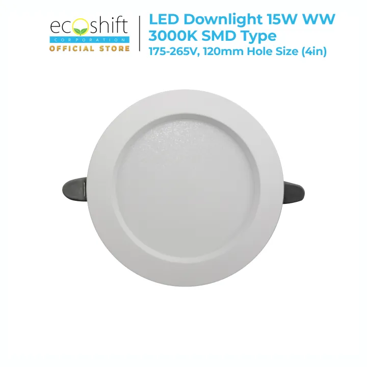 EcoShift | Frosted LED Downlight 15W SMD Type 120mm Hole Size | Lazada PH