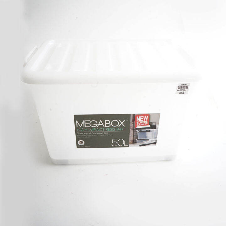 MEGABOX 50L Storage Box - Clear | Lazada PH