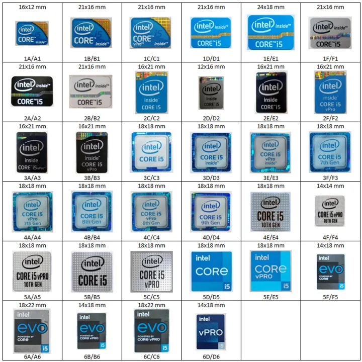 Stiker Sticker Intel Core i5 Original | Lazada Indonesia