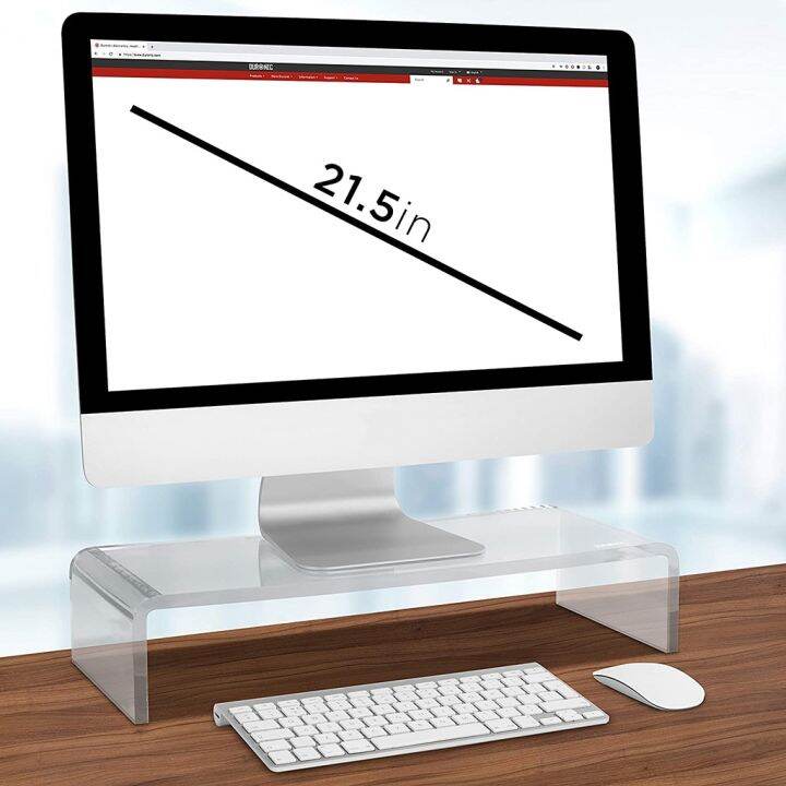 【hot】 Home School Transparent Monitor Stand Desk Laptop Computer Screen ...
