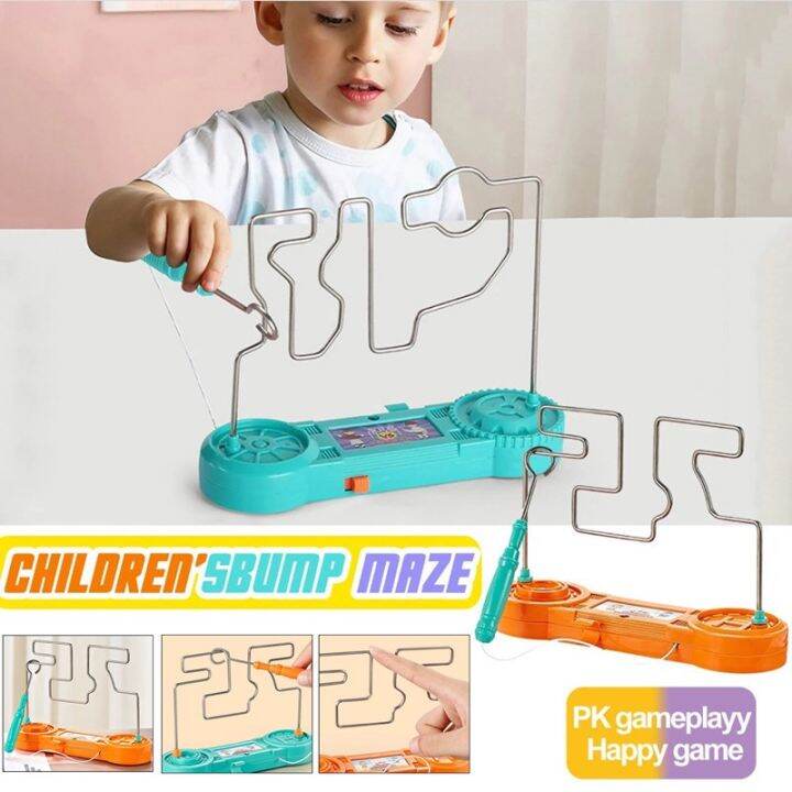 Kids Collision Electric Shock Toy Education Electric Touch Maze Game ...