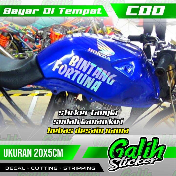 Gs Sticker - Stiker Tangki Hologram - Sticker Tangki Custom Nama ...