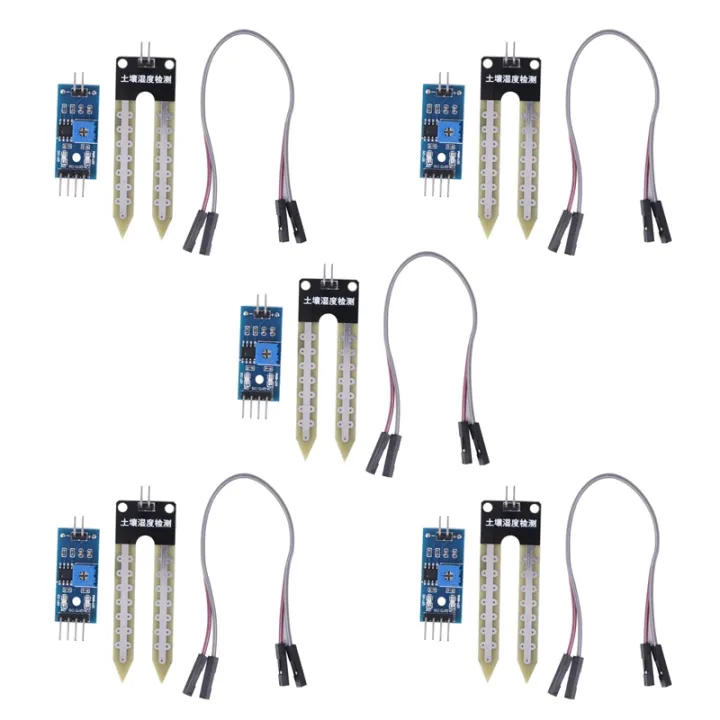 5pcs Soil Moisture Hygrometer Module for Moisture Arduino Wire Water ...