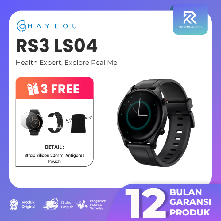 Haylou RS3 LS04 Smartwatch Amoled Display SpO2 5 ATM GPS Original | Lazada Indonesia
