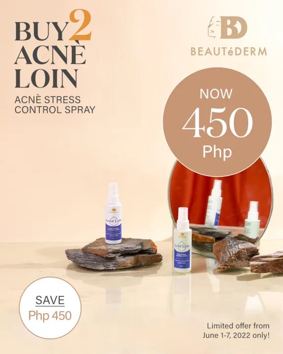 Beautederm Acne Loin Acne Stress Control Spray Maskne Spray Acne Mask ...