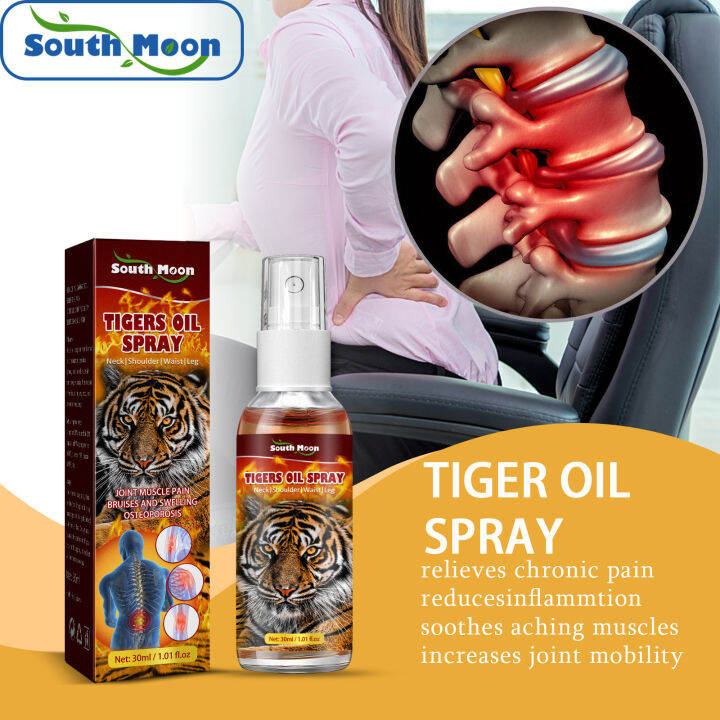 Tiger Label Oil Spray Tendons Relaxing and Activating Relieve Knee ...