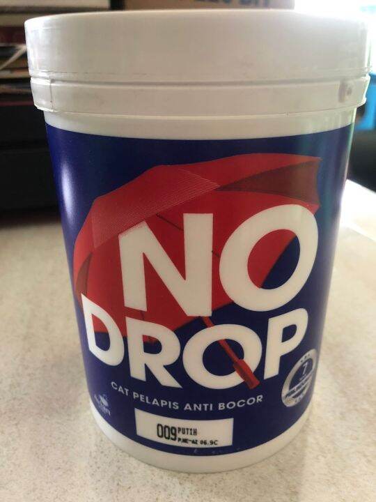 (Khusus Pulau Jawa) Nodrop No Drop Cat Tembok Anti Bocor 1 kg Pelapis Bocor | Lazada Indonesia