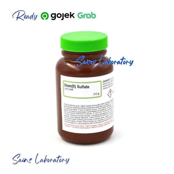 Besi (II) Sulfat Ferrous Sulfate Iron (II) Sulfate FeSO4 Kristal 250 gr ...