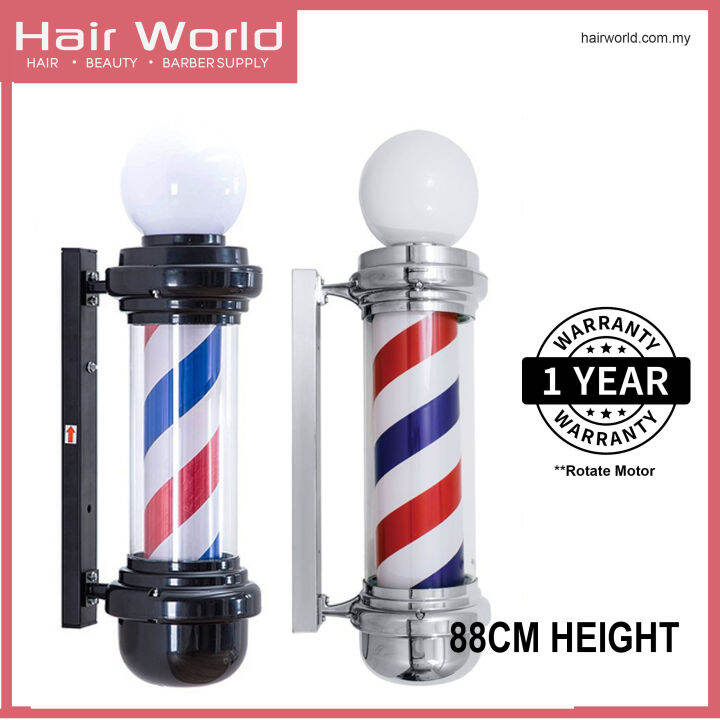 Barber Pole Light Barbershop LED Rotating Light | Lazada