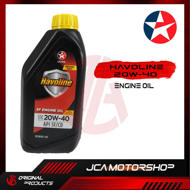 CALTEX HAVOLINE ENGINE OIL 20W-40 (1L) | Lazada PH