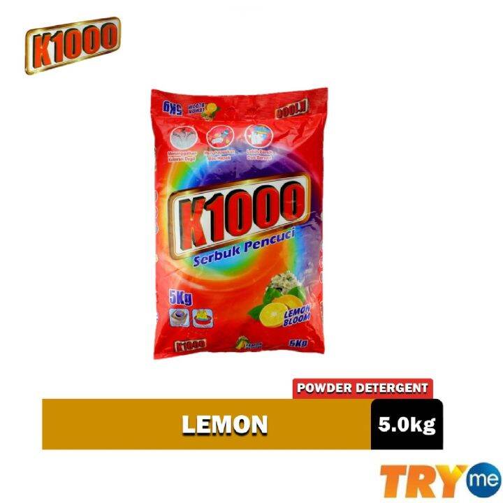 K1000 Detergent Powder 5kg Lemon Bloom | Lazada