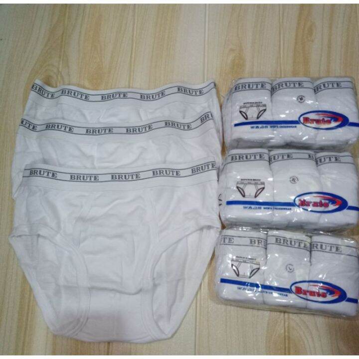 Brute brief (3 PCS./PACK ) for men adult size:S,M,L,XL | Lazada PH