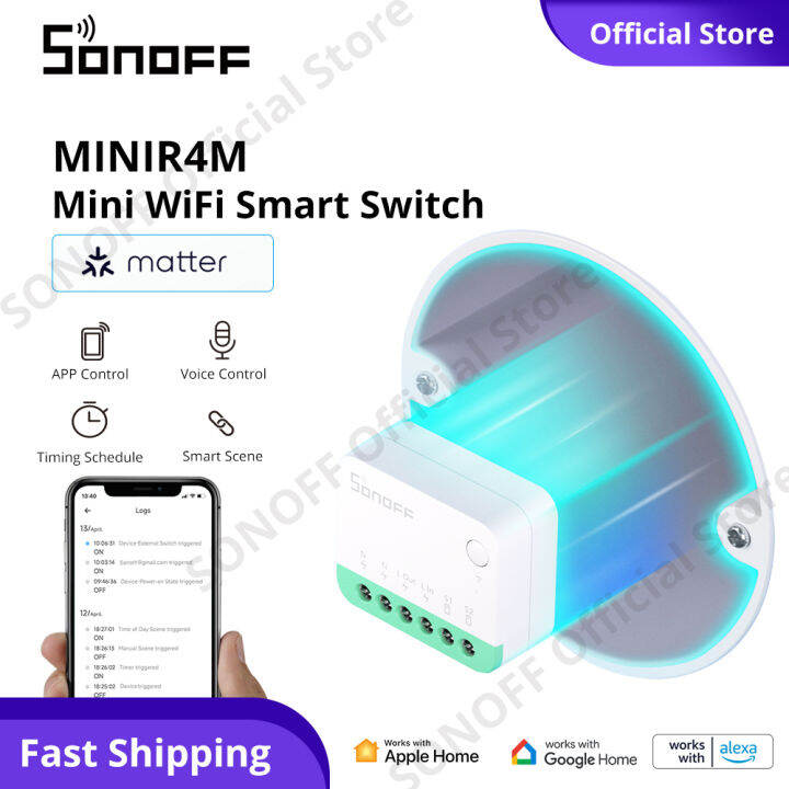 SONOFF MINIR4M Mini WiFi Switch First Matter Smart Switch Light Switch ...
