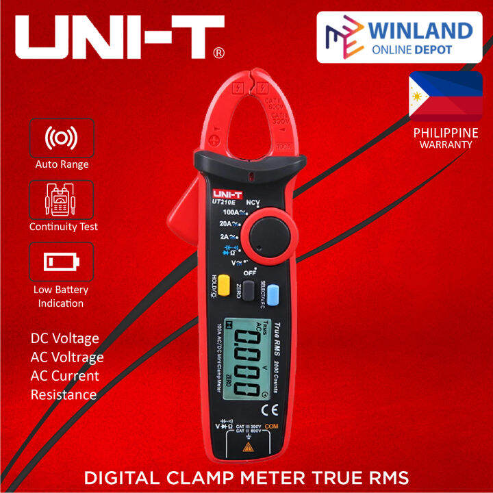 UNI-T by Winland 100A Digital Clamp Meter True RMS Multimeter Multi ...