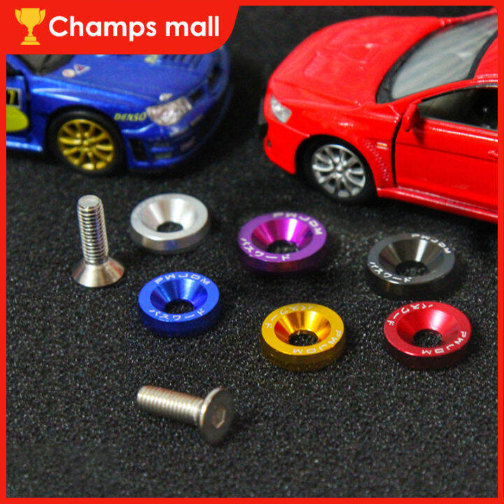 10Pcs M6 Aluminum JDM Style Fender Washers And Bolts Kit | Lazada PH