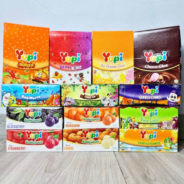 Permen YUPI All Varian Rasa Isi 24 Pcs Per Box Baby Bear / Little Star ...