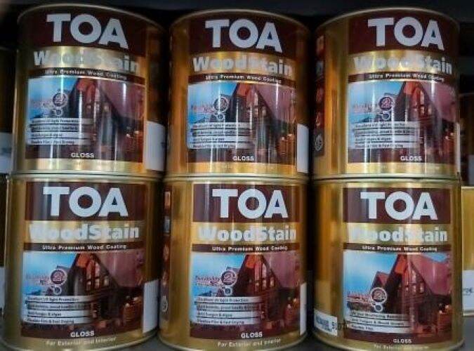 TOA Woodstain Gloss for Interior and Exterior Wood Paint | Lazada