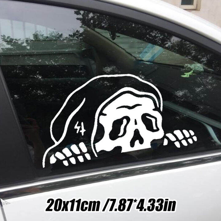 Personalize Skull Car Stickers Car Body Window Rear Windshield Sticker ...