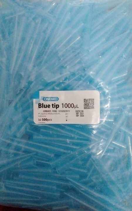 blue tip tip biru micropipette mikropipet pak 1000 uL 1 mltopads blue ...