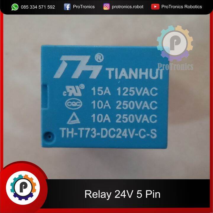 Relay 24V 5pin 24Volt SRD-24VDC-SL-C 10A 250V AC 5p | Lazada Indonesia