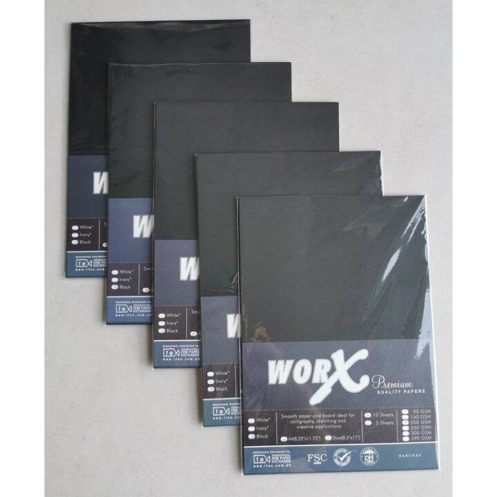 Worx Board Black A4 140gsm 2 packs of 10's | Lazada PH