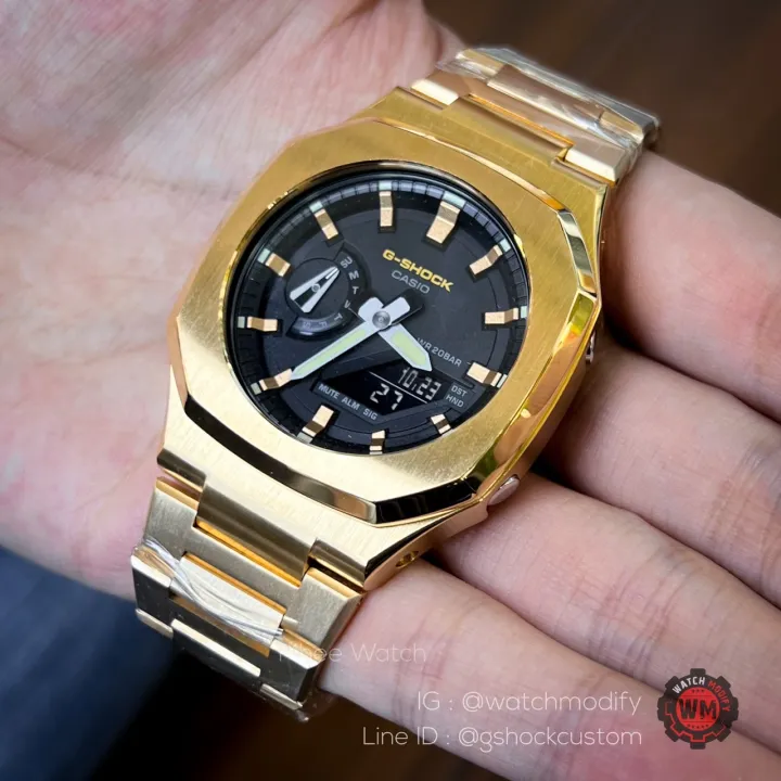 G-Shock Customized Golden Nautilus Full Metal | Lazada.co.th