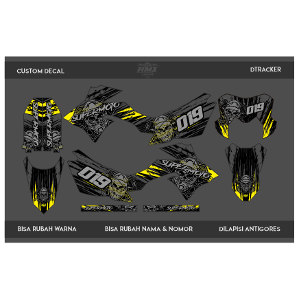 DECAL STICKER DTRACKER 150 FULLBODY (010) DEKAL STIKER DTRACKER SE/NEW ...