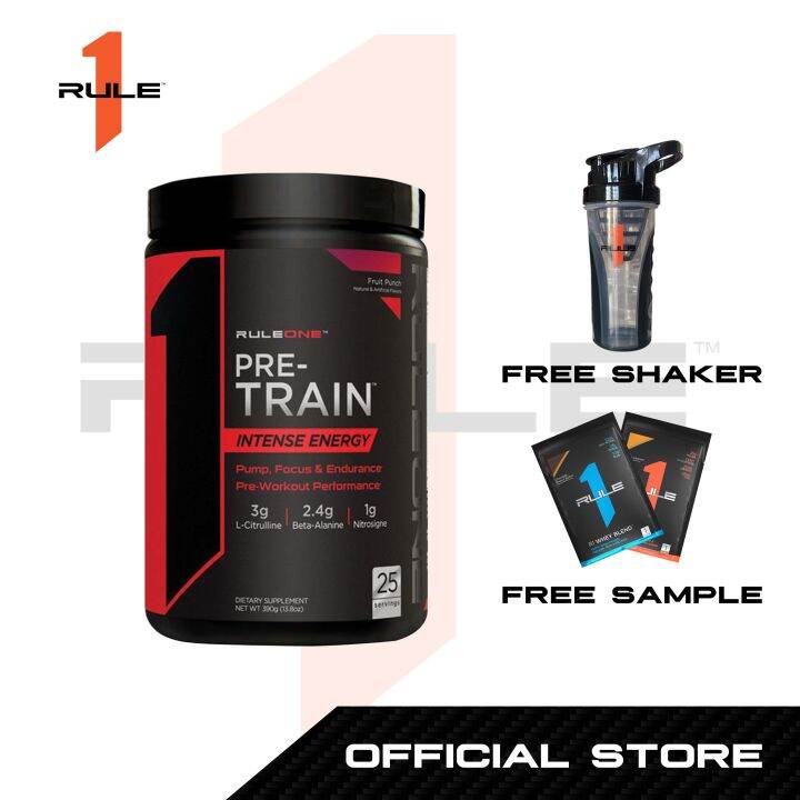 R1 Pre Train (25 Servings) - Pre Workout, Energy Booster, Strength ...